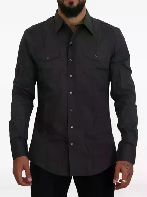 Dolce & Gabbana Sicilia Slim-fit Shirt - Grey