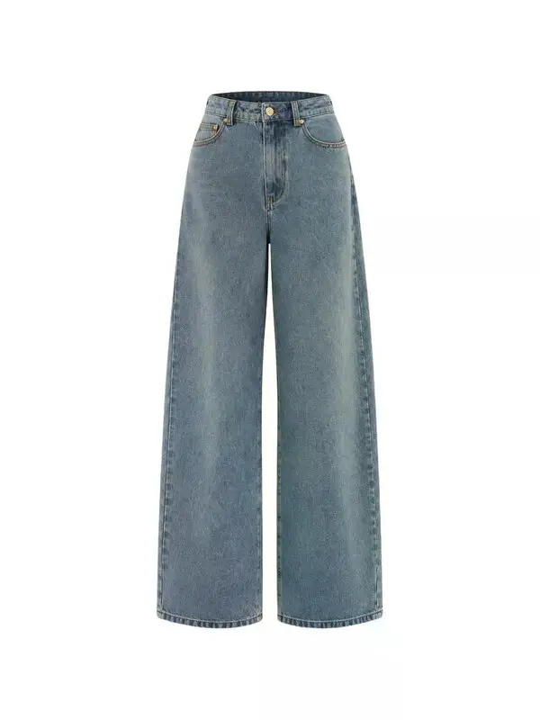 Farm Rio Richelieu Wide-leg Jeans - Blue