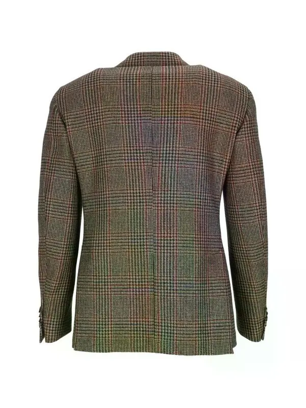 LUIGI BIANCHI Check-pattern Double-breasted Blazer