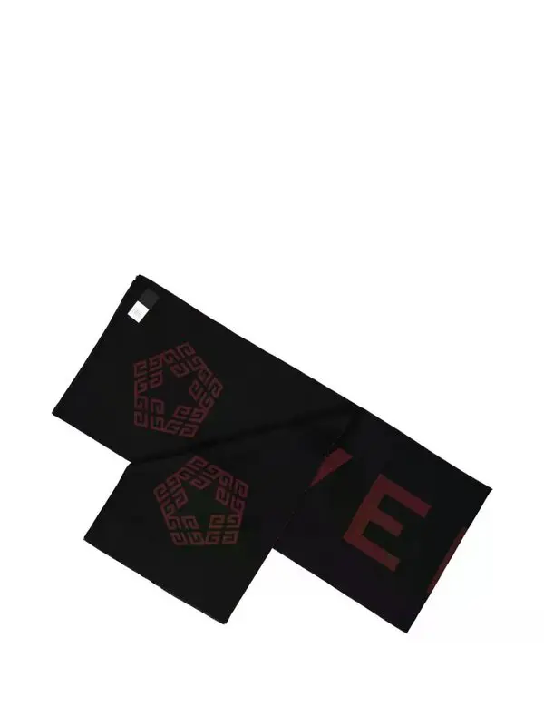 Givenchy Logo-intarsia Wool Scarf