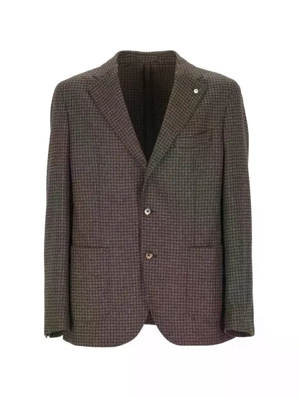 L.B.M. 1911 Houndstooth-pattern Blazer