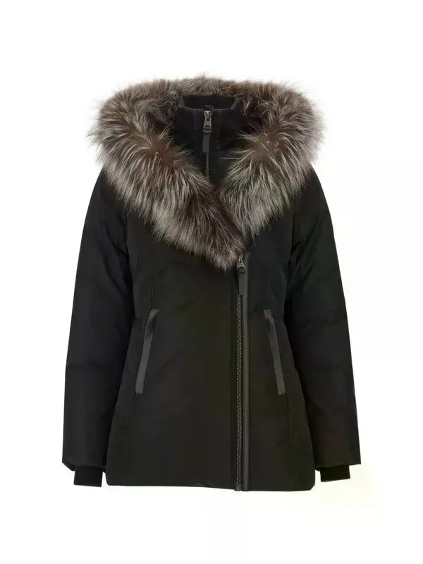 Mackage Adali-x Fur-trim Coat - Black