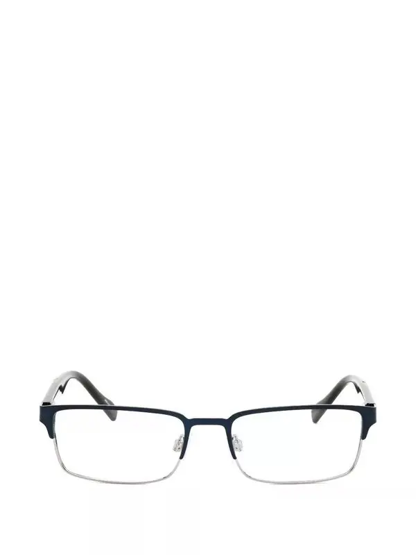 Hugo Rectangle-frame Glasses - Blue