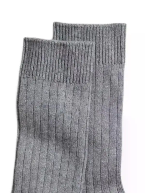 ROTOTO Ribbed-knit Crew Socks