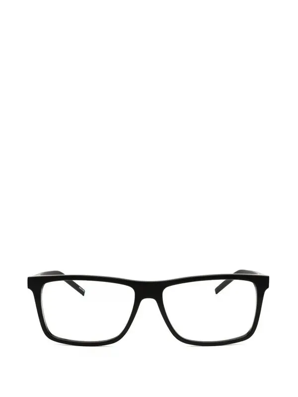 Hugo Rectangle-frame Glasses - Black