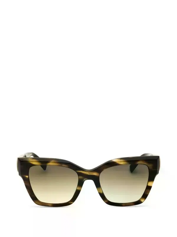 Longchamp Tortoiseshell-effect Cat-eye Sunglasses - Brown