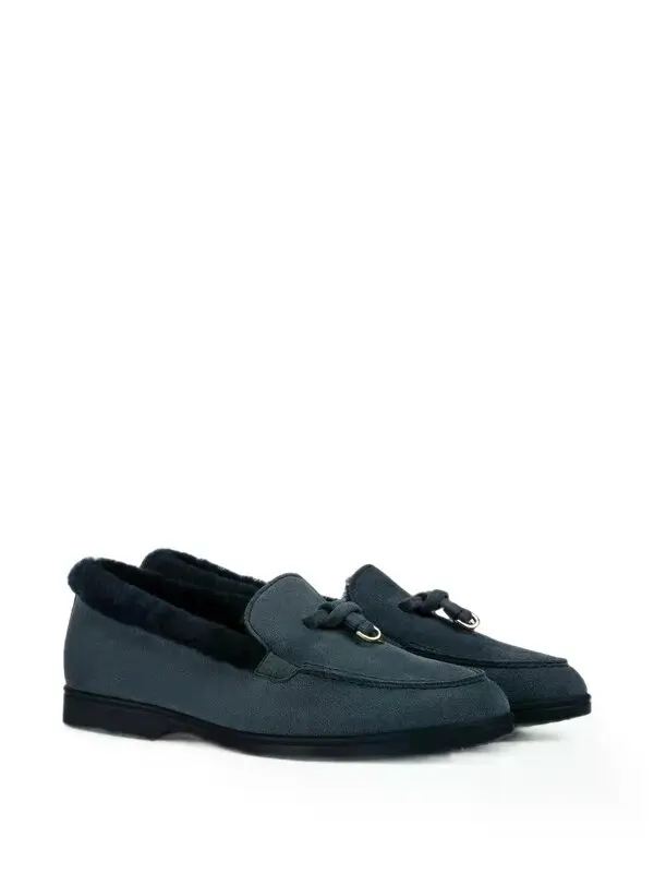 DOUCAL'S Fur-trimmed Tassel Loafers
