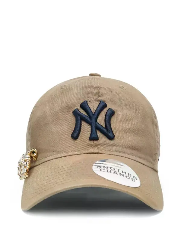 ANOTHER CHANCE Embellished Logo-embroidered Baseball Cap - Neutrals