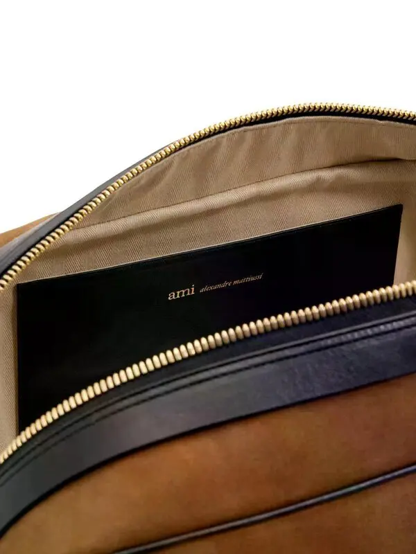 AMI Paris Cow Leather Georges Bowling Bag