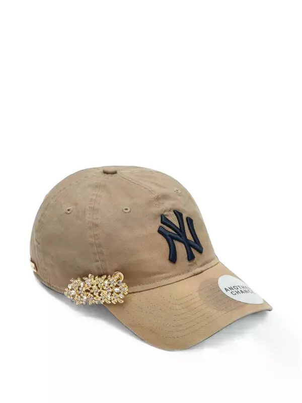 ANOTHER CHANCE Crystal-embellished Logo-patch Cap