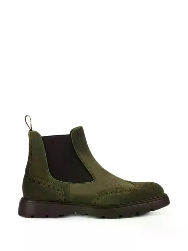 DOUCAL'S Brogue Suede Ankle Boots