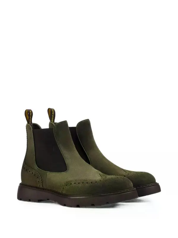 DOUCAL'S Brogue Suede Ankle Boots