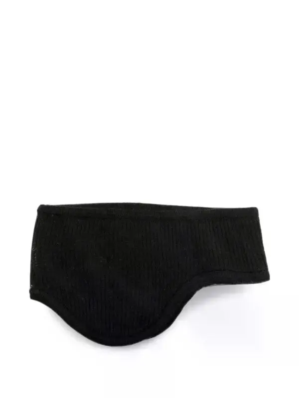 Y3 X Yohji Yamamoto Logo-intarsia Ribbed Headband