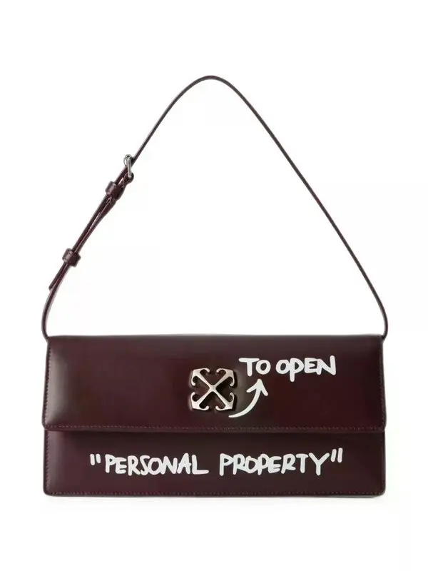 Off-White Jitney 1.0 Quote Shoulder Bag - Red