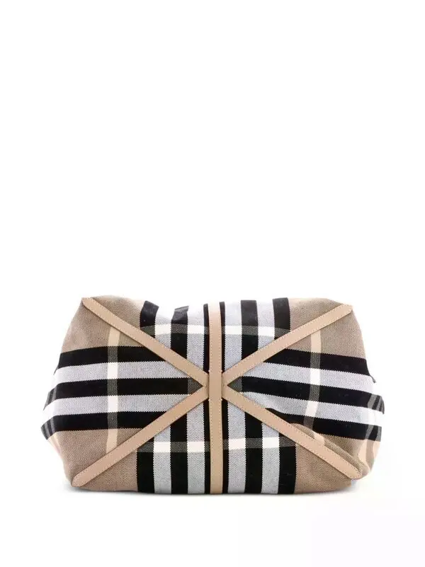 Burberry Beach Vintage Check Canvas Xl Tote Bag
