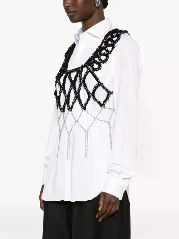 Noir Kei Ninomiya Beaded Cage-style Top