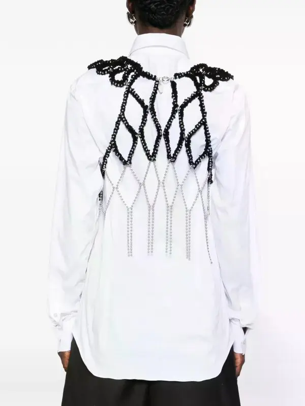 Noir Kei Ninomiya Beaded Cage-style Top