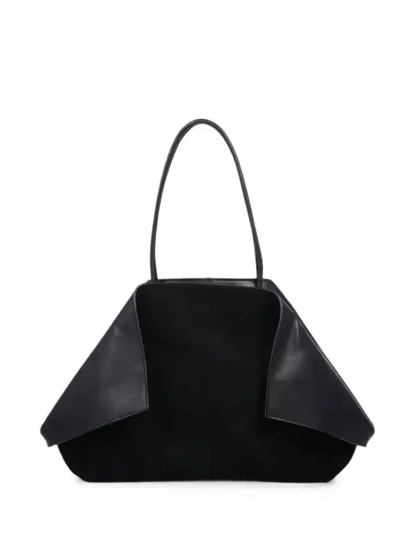 MINOBOSSI Roxanne Panelled Leather Shoulder Bag - Black