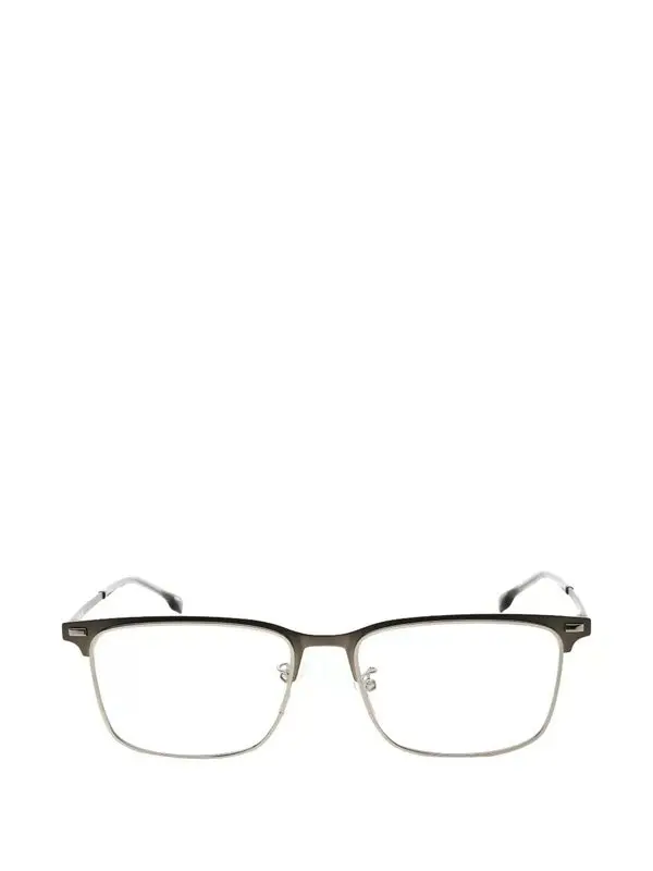 BOSS Titanium Rectangle-frame Glasses - Grey