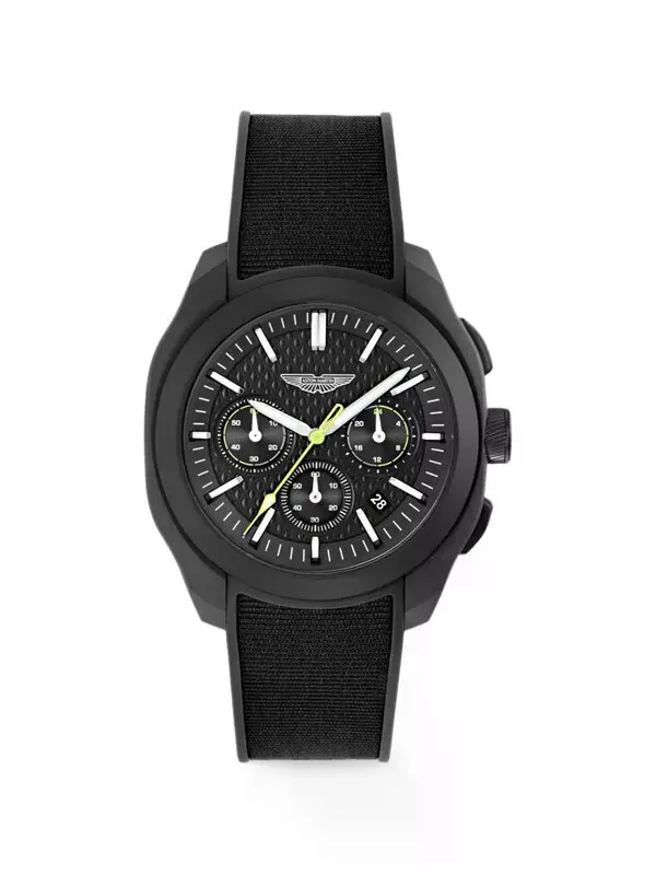 ASTON MARTIN Ceramic Chronograph 42mm Watch - Black