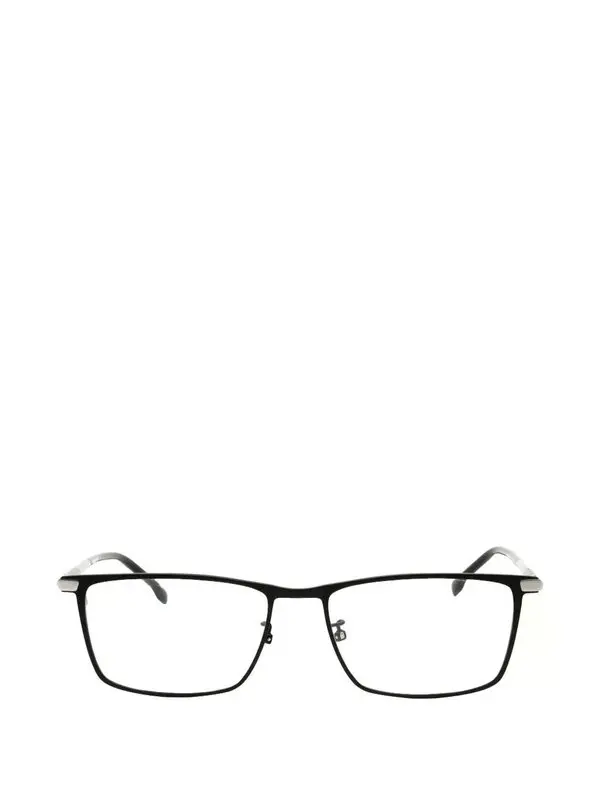 BOSS Rectangle-frame Titanium Glasses - Black