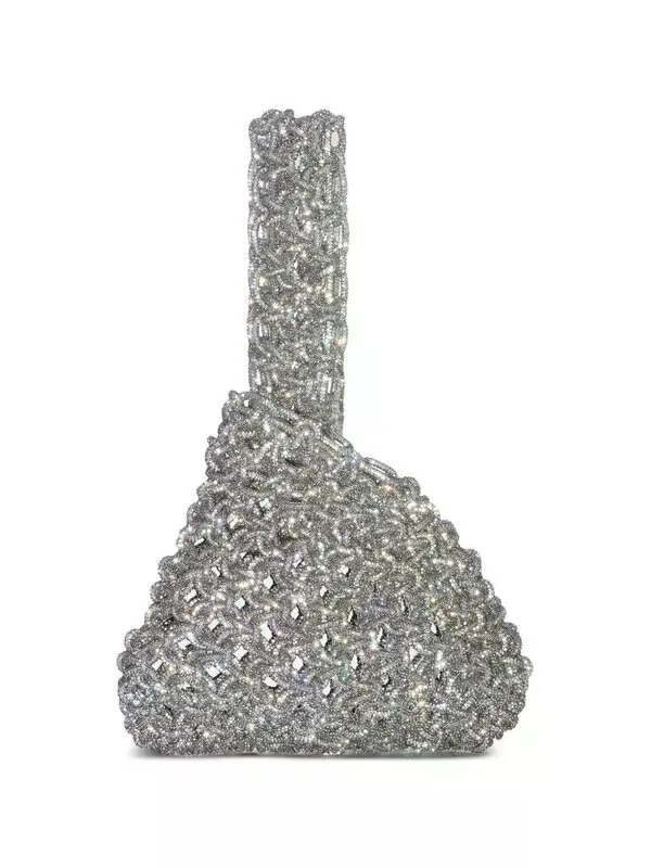 HIBOURAMA Niky Crystal-embellished Tote Bag - Silver