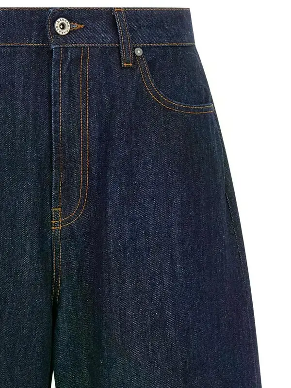 P.a.r.o.s.h Turn-up Cuff Wide-leg Jeans