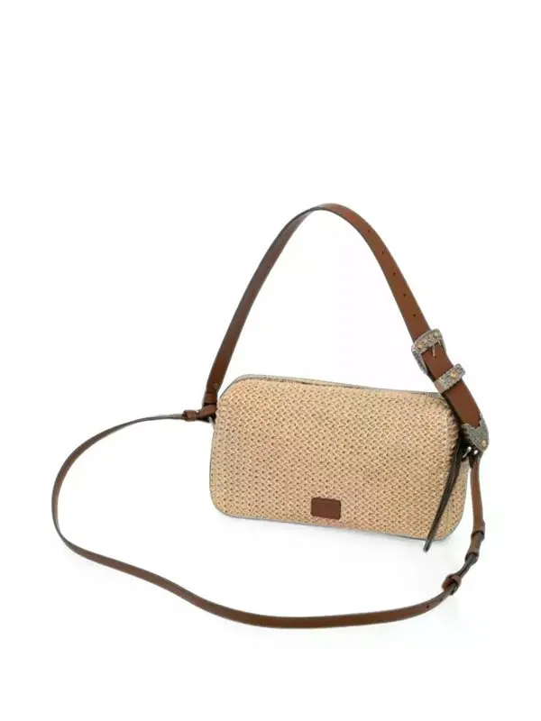 Pinko Woven Buckle-detail Shoulder Bag