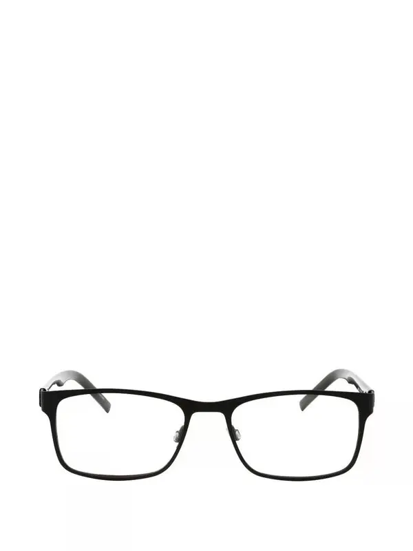 Hugo Rectangle-frame Glasses - Black