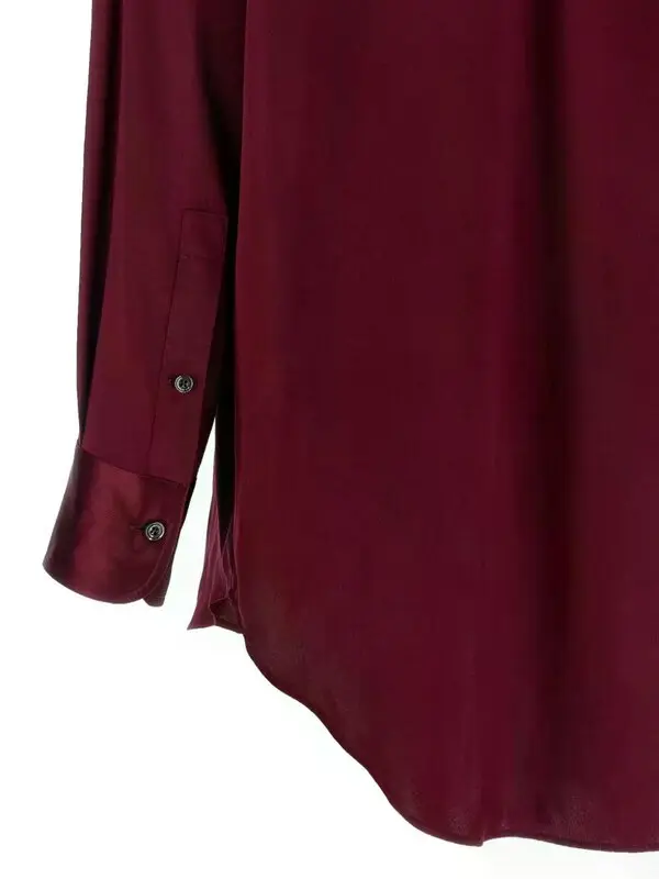 TOM FORD Silk-blend Curved-hem Shirt