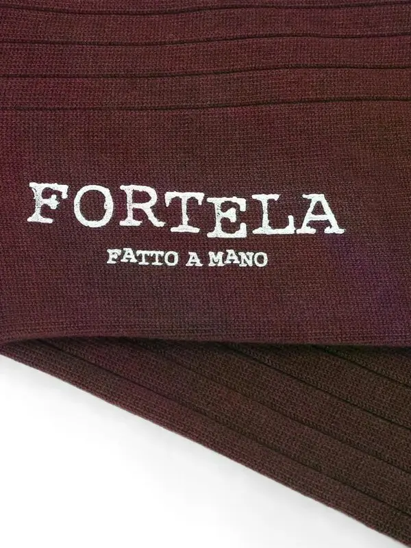 FORTELA Elashort Lisle Ribbed Socks