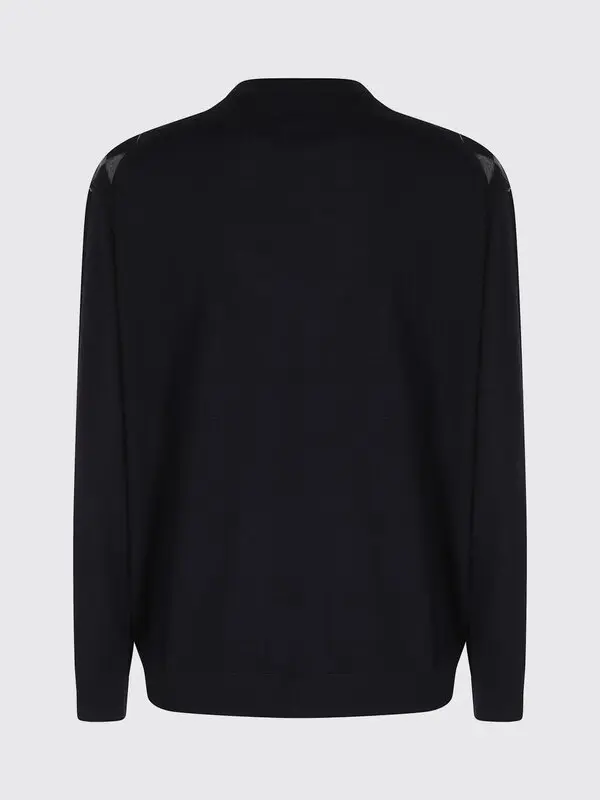 SEMICOUTURE Argyle Virgin Wool Jumper With V-neck