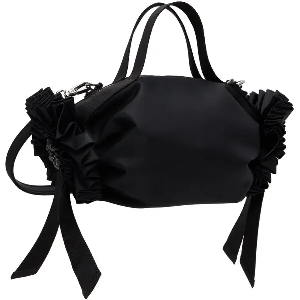Simone Rocha Mini Single-shoulder Bag With Double-ribbon Rose Knot