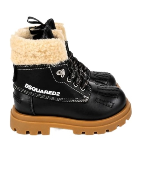 Dsquared2 Round-toe Short Boots - Black