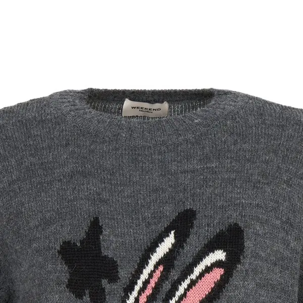 Max Mara Hare Intarsia Knitted Sweater