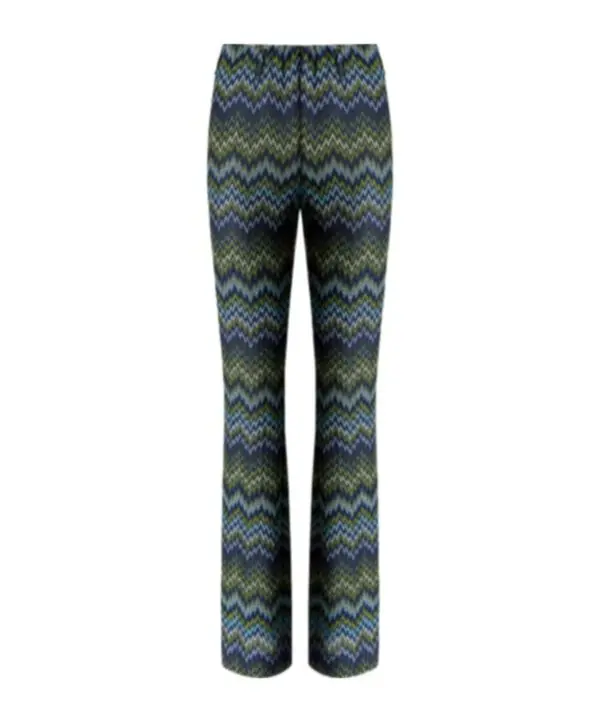 Missoni Snake Motif Viscose Flare Trousers