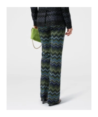 Missoni Snake Motif Viscose Flare Trousers