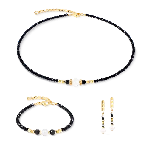 COEUR DE LION Necklace Astoria Noir Pearl Gold
