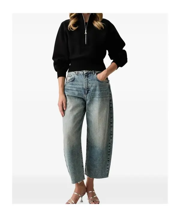Patrizia Pepe Raw-hem Denim Trousers