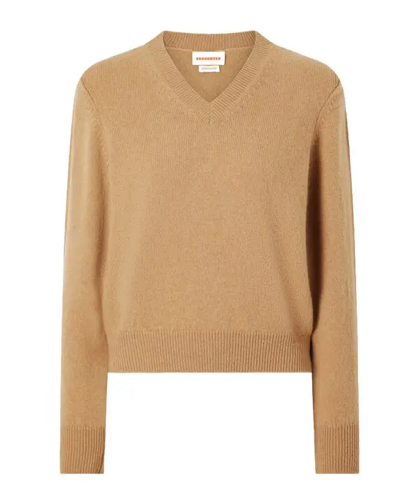 Daughter V-neck Wool Knit Sweater