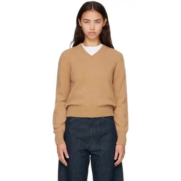 Daughter V-neck Wool Knit Sweater