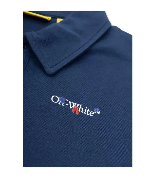Off-White Short-sleeved Polo Shirt