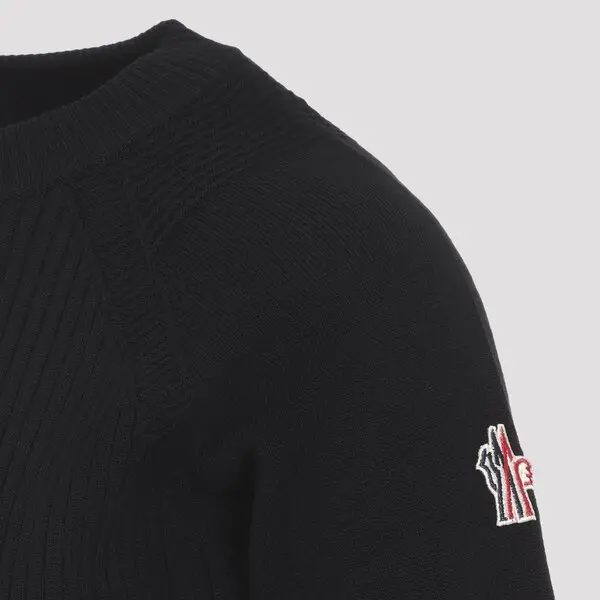 Moncler Ribbed Crew Neck Knitted Sweater