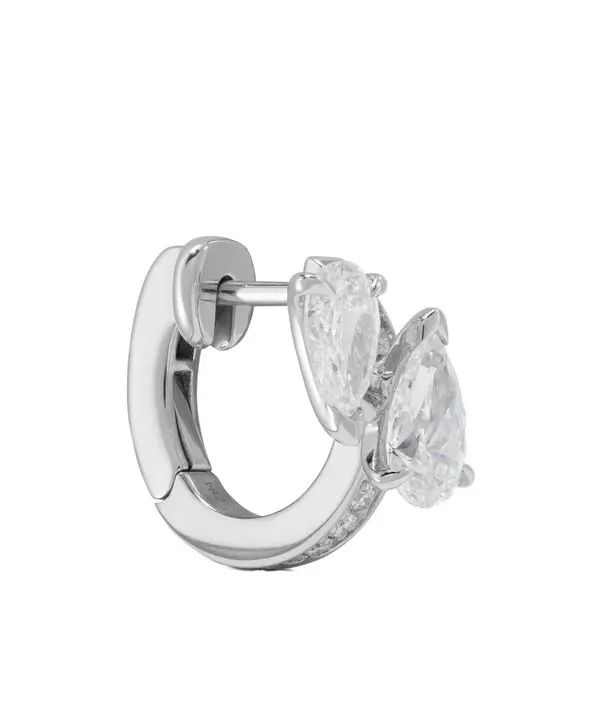 REPOSSI 14-karat White Gold Diamond Single Earring