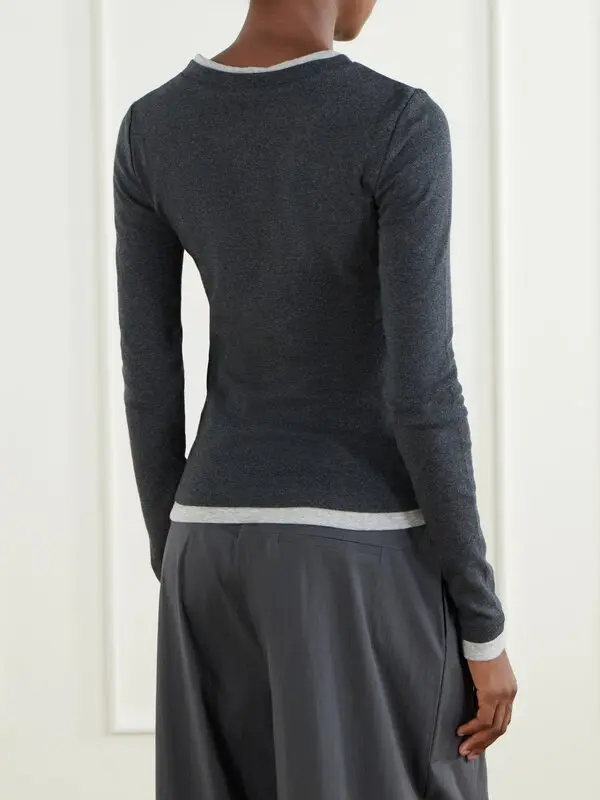 ST. AGNI Crew Neck Long-sleeve T-shirt