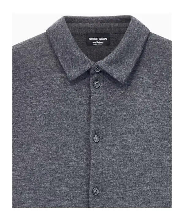 Giorgio Armani Button-up Knit Shirt