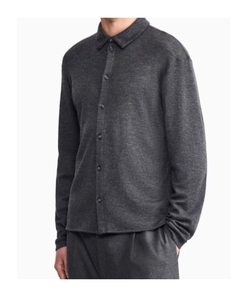 Giorgio Armani Button-up Knit Shirt