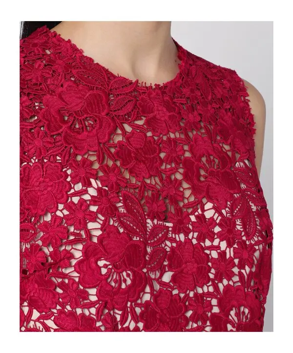 P.a.r.o.s.h Sleeveless Lace Midi Dress