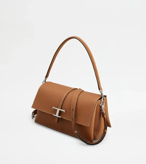 TOD'S T Timeless Flap Bag In Leather Small