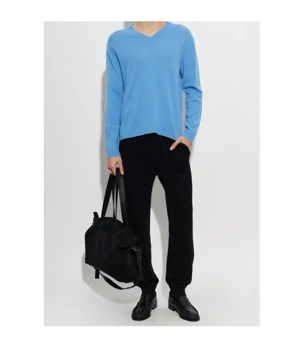 LISA YANG Clayton V-neck Knitted Sweater